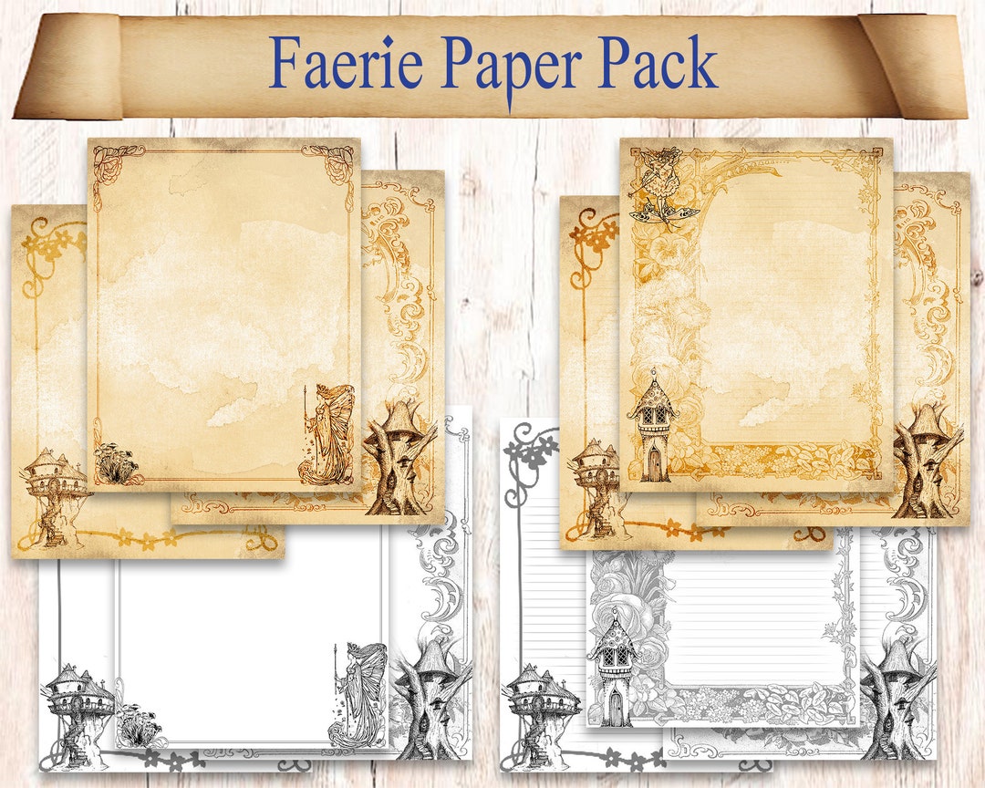 200 Pages of Fairy Book of Shadows Paper / Binder Refill Pages Download ...