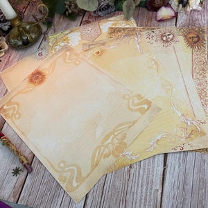 320 Sun Book of Shadows Printable Pages. Solar Illustrations ...