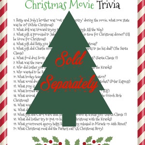 Printable White Christmas Movie Trivia Christmas Party Game | Etsy