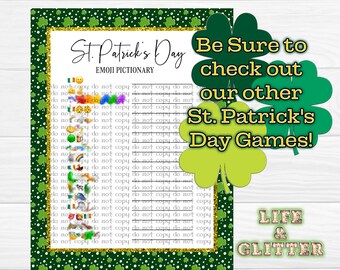 St Patrick Emoji Game Answer - Etsy