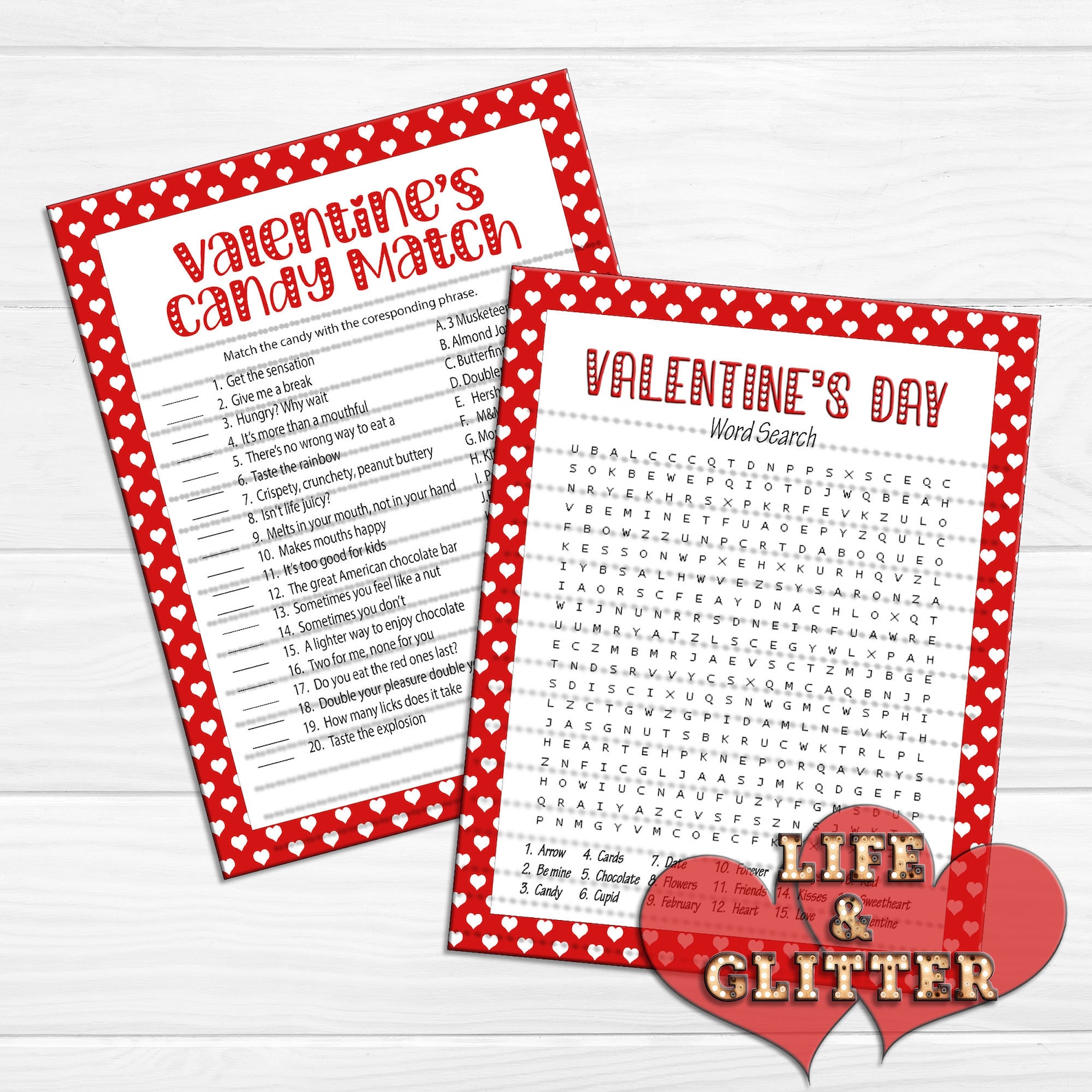 Valentine's Day Game Bundle Emoji Game Games for - Etsy