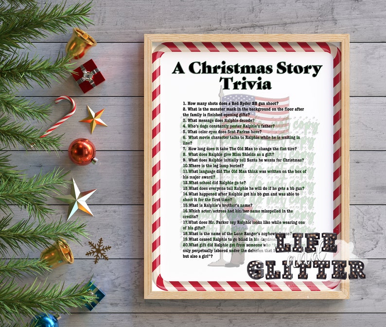 A Christmas Story Movie Trivia Game: Virtual Holiday Party (PDF) - Etsy