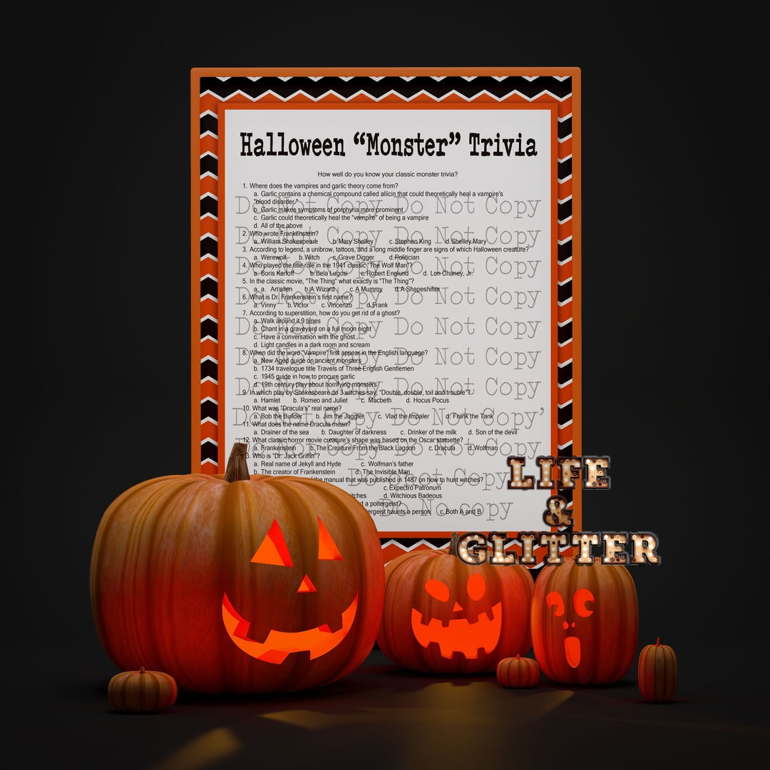 Classic Halloween Movie Monsters Trivia, Horror Movie Monsters ...