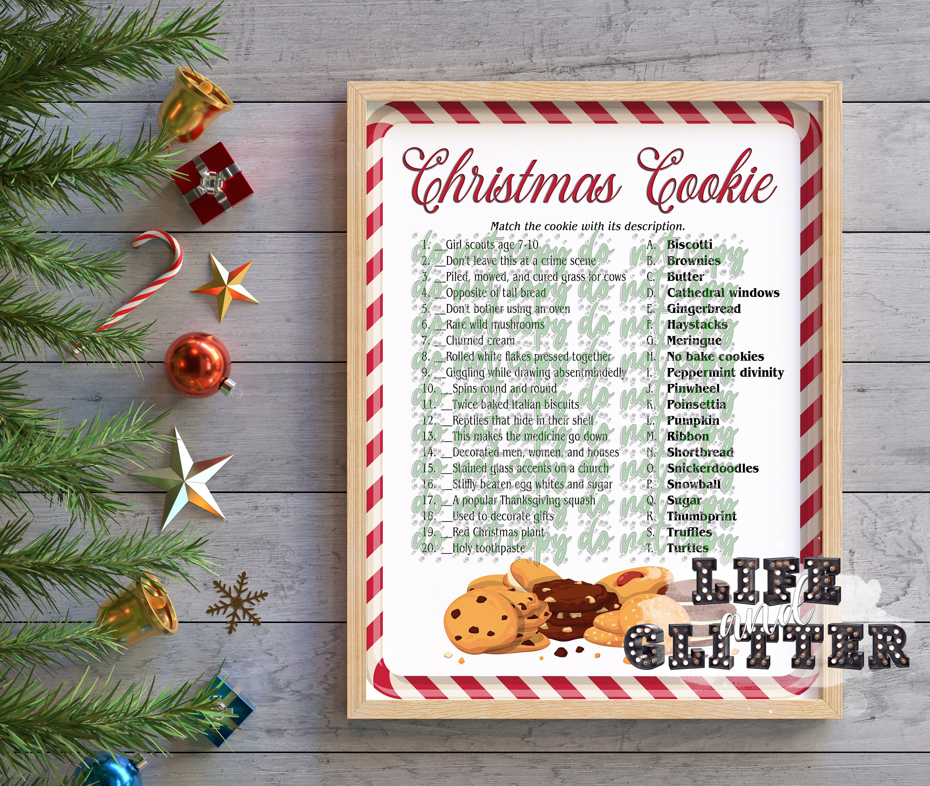 Christmas Cookie Match Game, Ugly Sweater Holiday Game, Png, Christmas ...