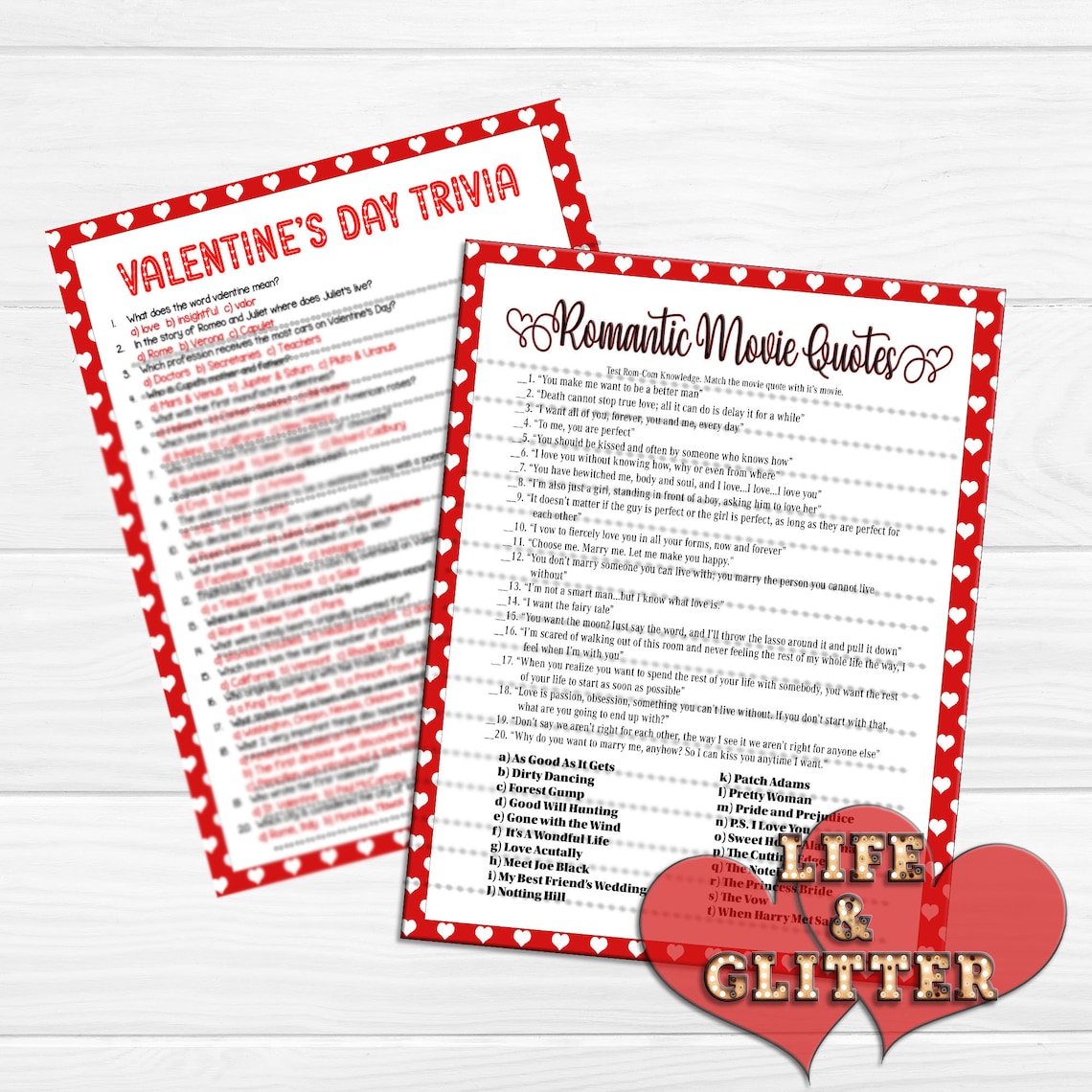 Valentine's Day Game Bundle Emoji Game Games for - Etsy