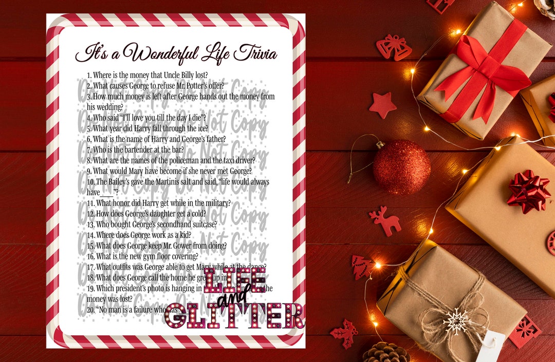 It's a Wonderful Life Trivia 1st Installment Classic Christmas Movie ...