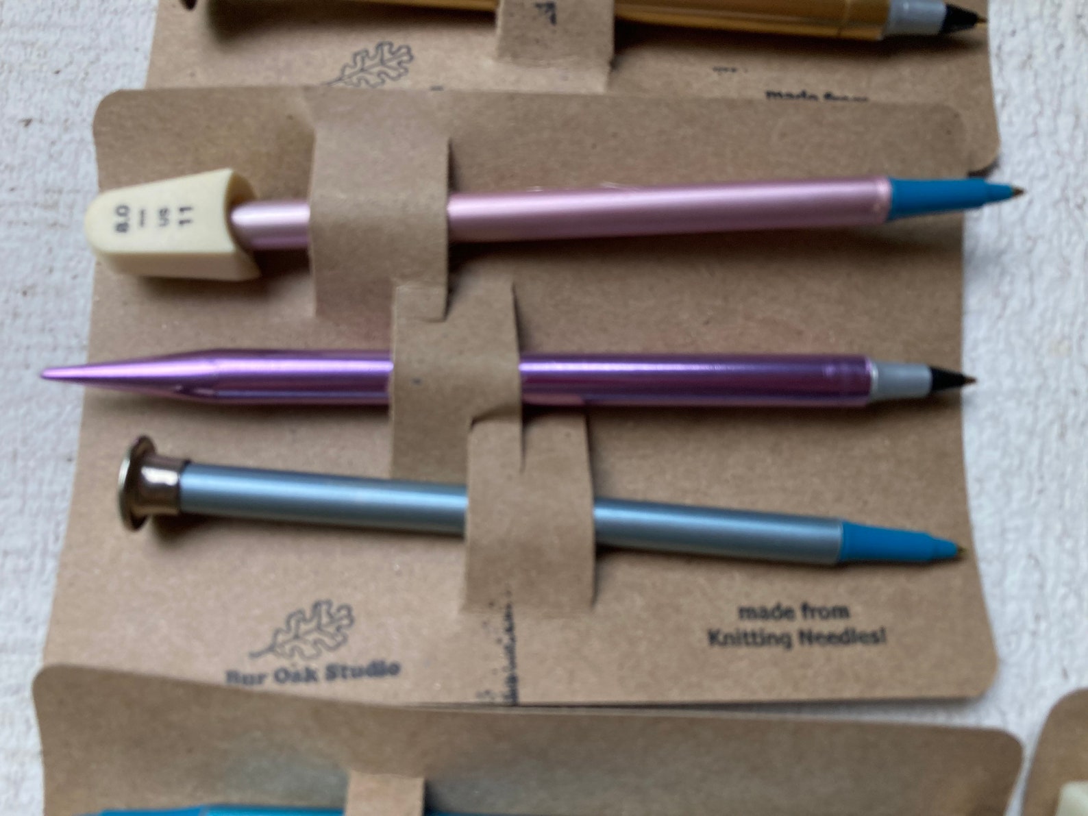 Knitting Needle Pens set of 3 - Etsy