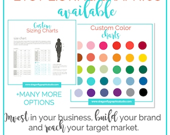 CUSTOM Color Chart Graphic for Your Etsy Shop Shaped Color - Etsy