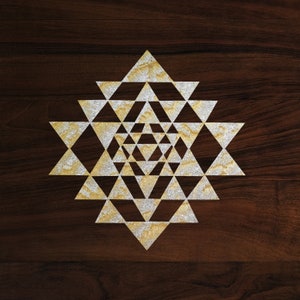 Sacred Geometry Sticker Yantra Die-cut Decal (3"x3") Gold Foil - Etsy