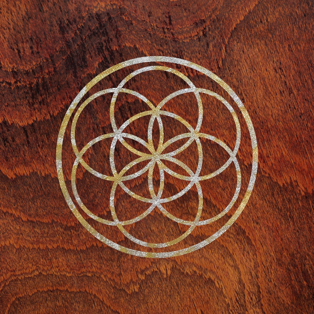 Seed of Life Sacred Geometry Die-cut Decal Sticker 3x3 Gold Edition - Etsy