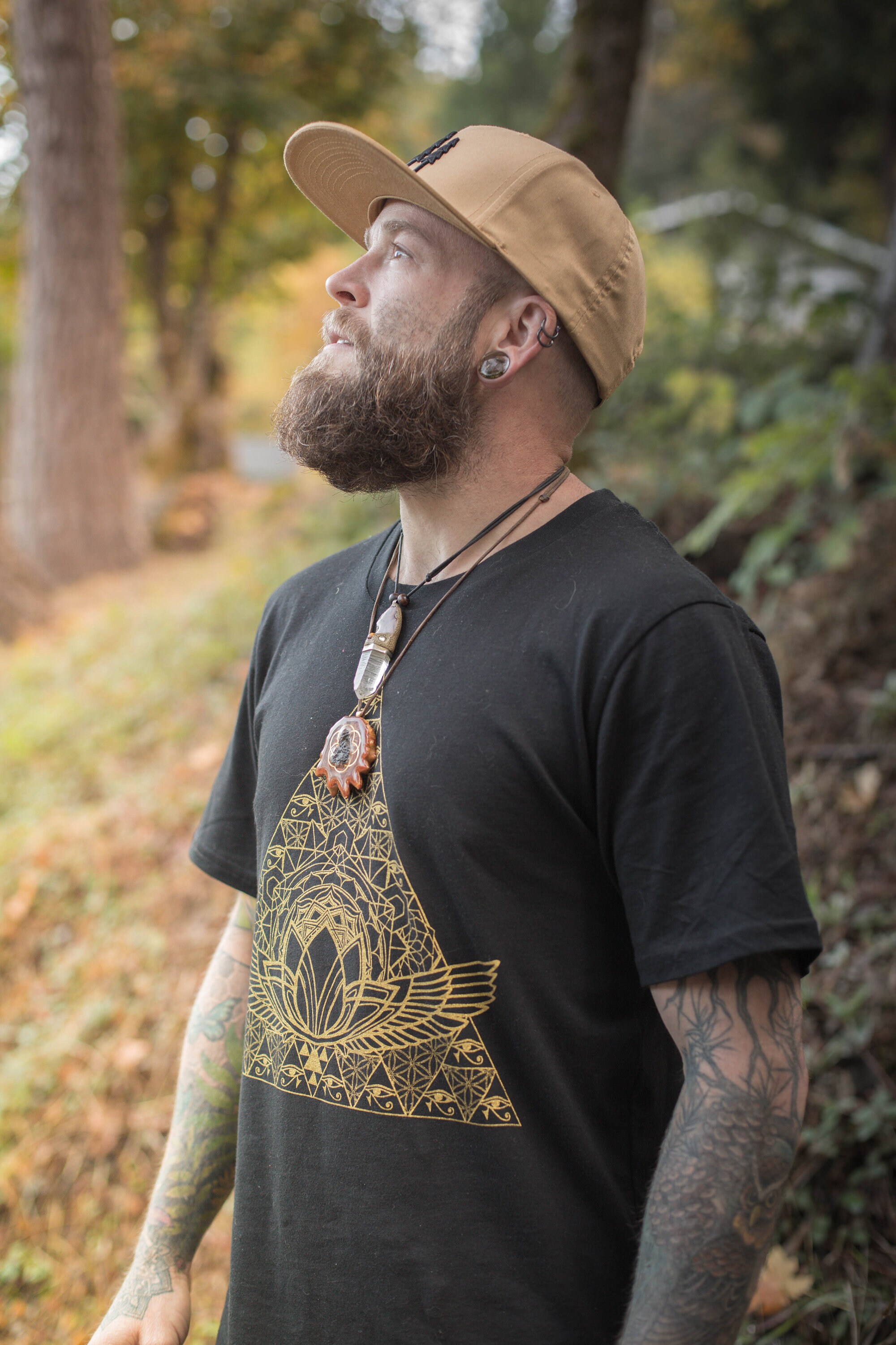 Sacred Pyramid Organic T-shirt ~ Made in the USA. Egyptian Clothing ...