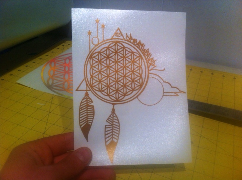 Dream weaver sacred geometry decal sticker 7x5 | Etsy