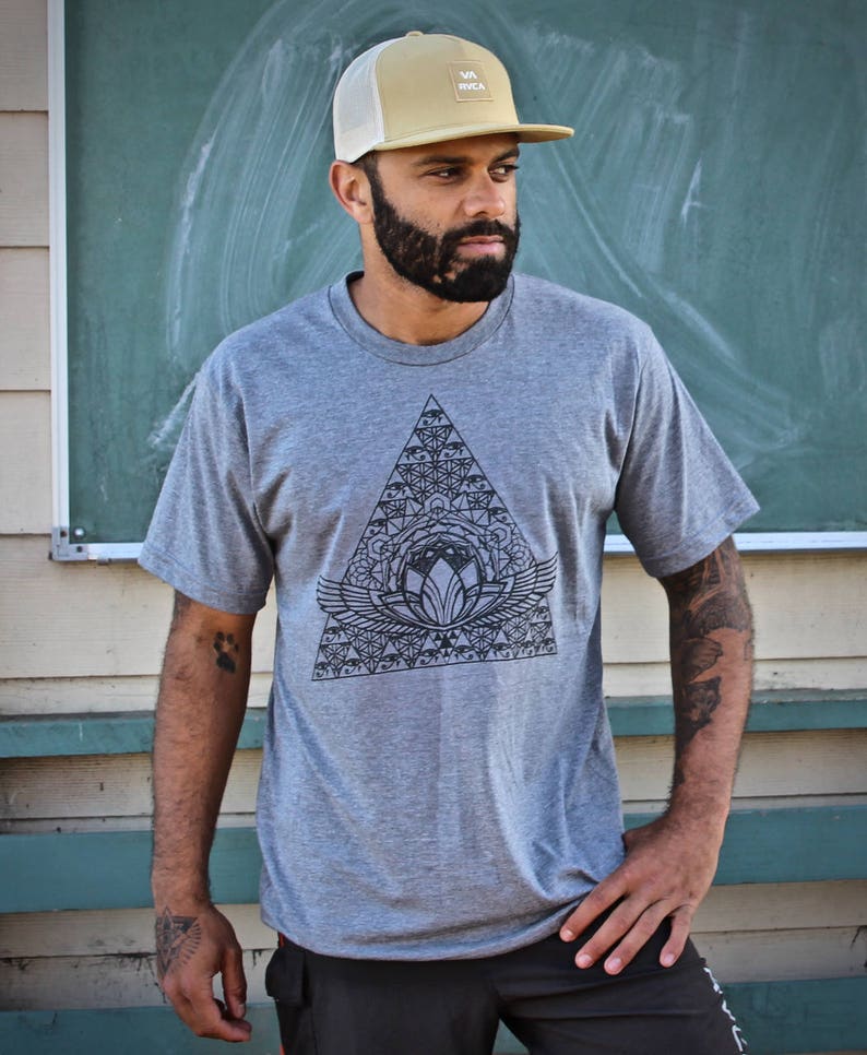 Sacred Pyramid Organic T-shirt Made in the USA. - Etsy