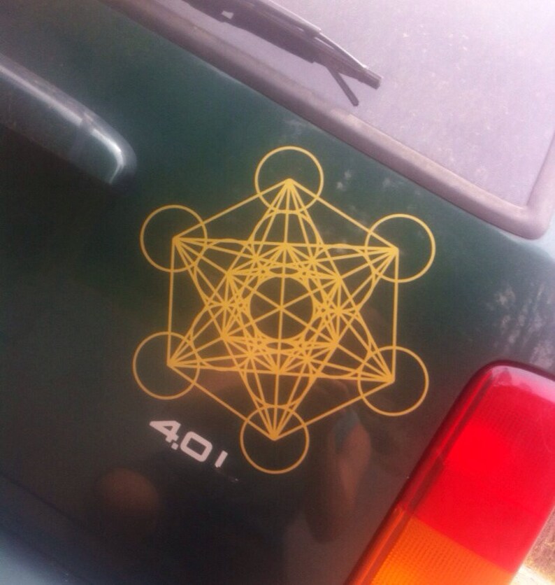 10 X 10 Metatron's Cube Sacred Geometry Decal - Etsy