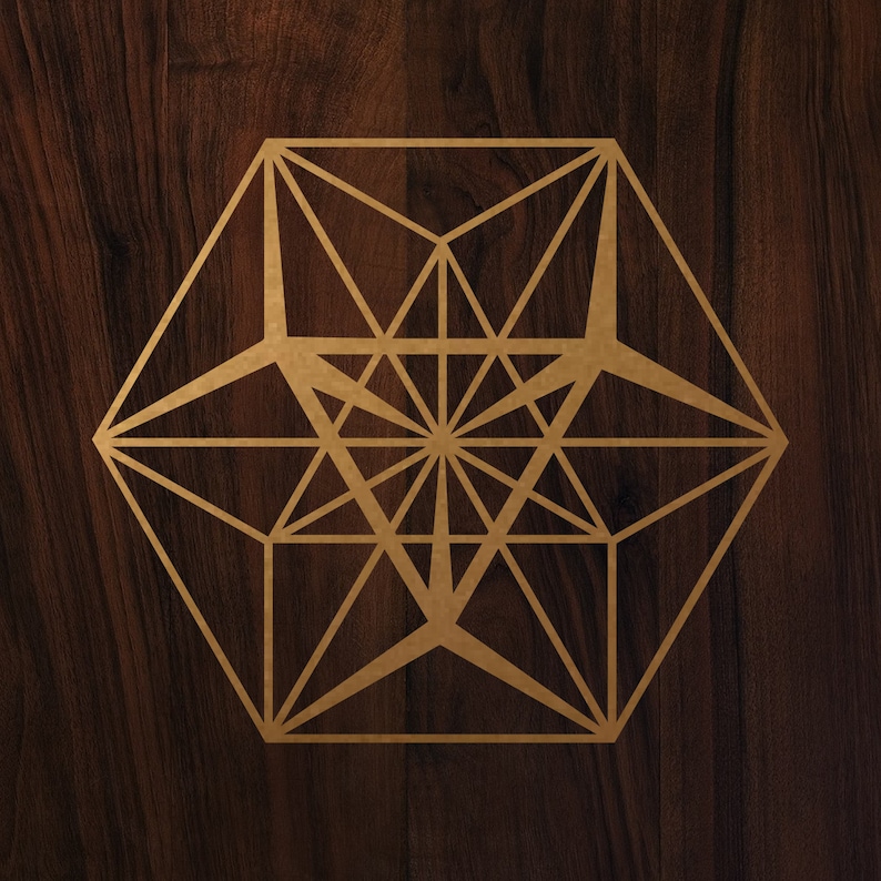 Vector Equilibrium Sacred Geometry 3x3.5 - Etsy