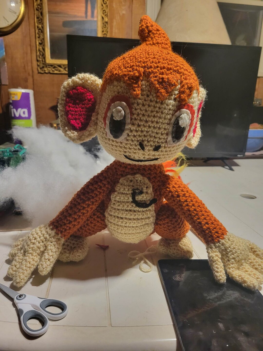 Chimchar Crochet Pattern - PDF - Etsy