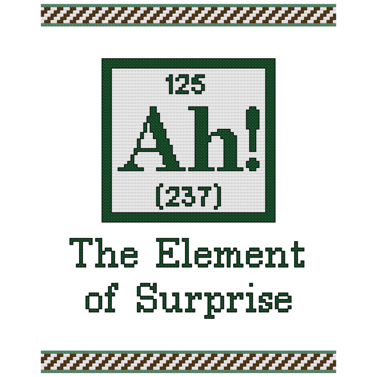 Ah the Element of Surprise Cross Stitch Pattern - Etsy