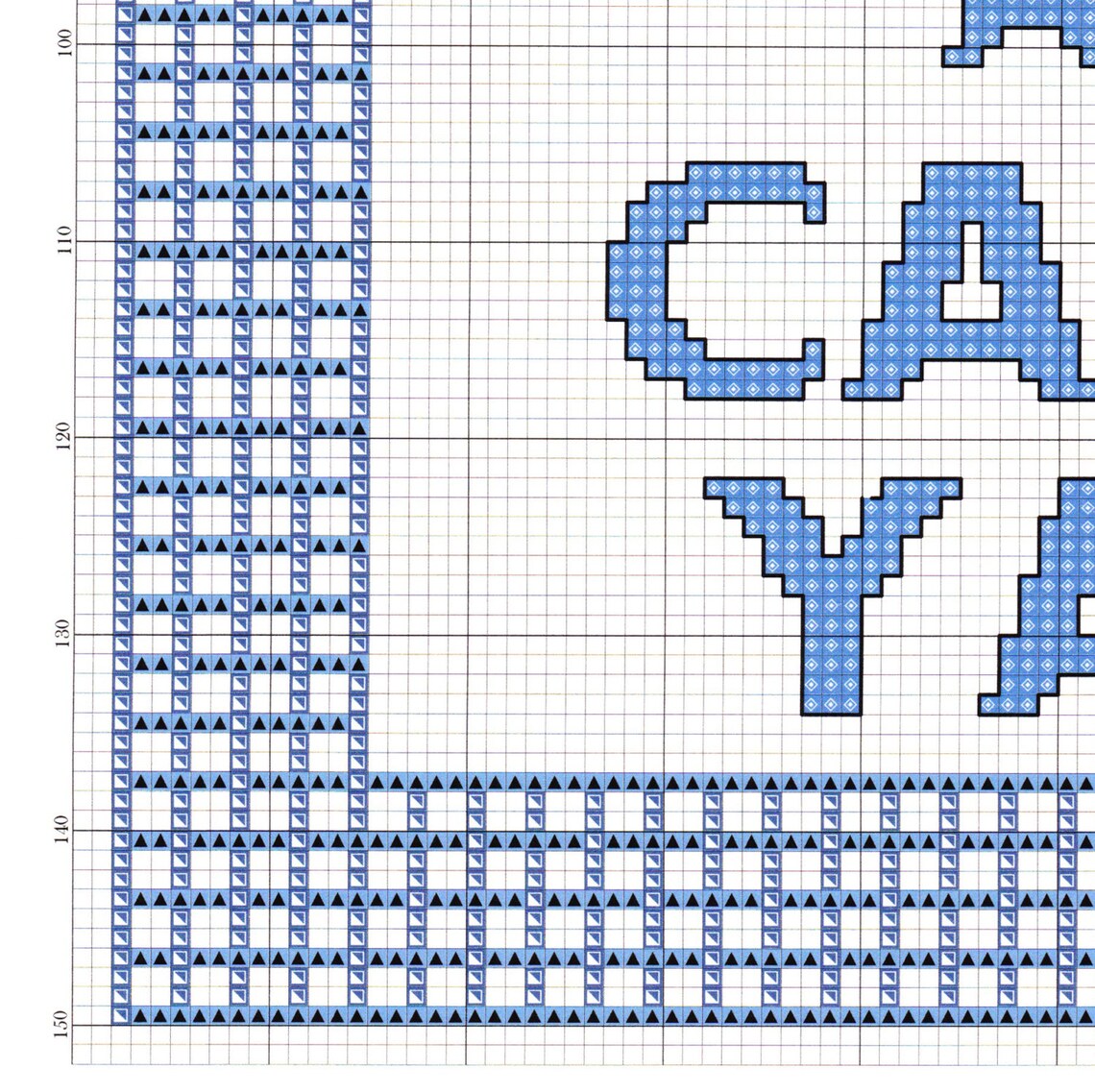 Keep Calm and Carry Yarn Cross Stitch Pattern - Etsy