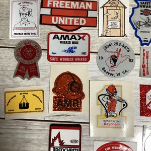 20 Pc Vintage Coal Mining Industrial Decals, Stickers - Etsy