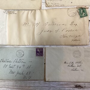 Antique 1900s Envelopes, Paper Ephemera, Postmarks, Junk Journal ...