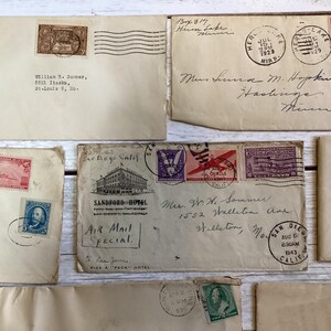 Antique 1900s Envelopes, Paper Ephemera, Postmarks, Junk Journal ...