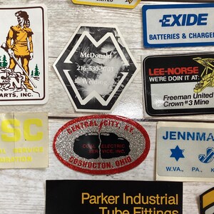 20 Pc Vintage Coal Mining Industrial Decals, Stickers - Etsy