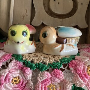 Vintage Anthropomorphic Honey Bee Condiment Set - Etsy