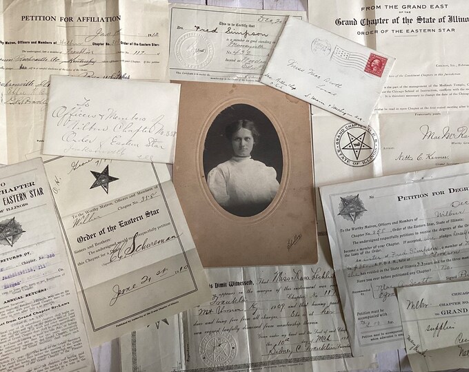 Early 1900s Eastern Star Antique Paper Ephemera, Junk Journal - Etsy