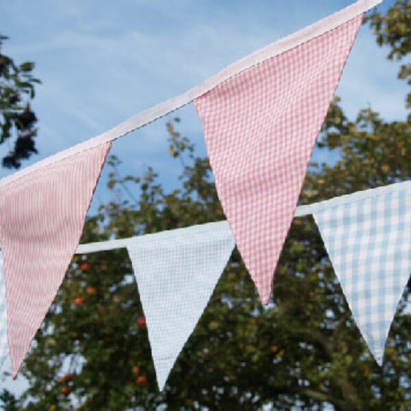 Gingham Bunting - Etsy