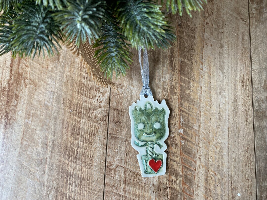 Handmade Pottery Baby Groot Christmas Ornament - Etsy