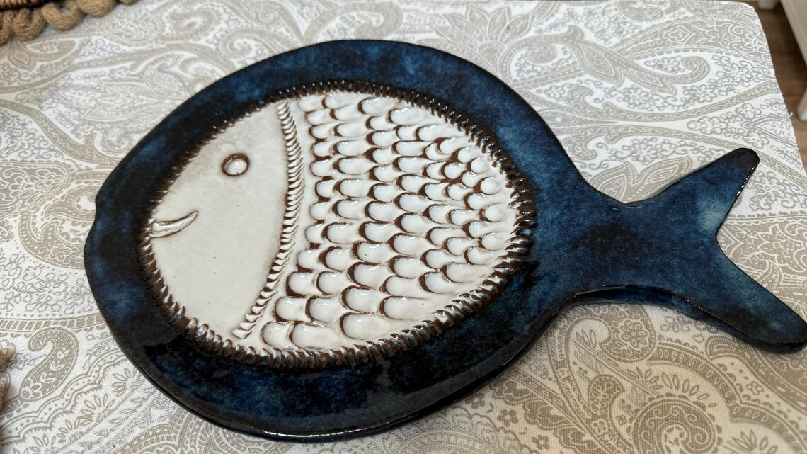 Handmade Ceramic Pottery Fish Tray - Etsy