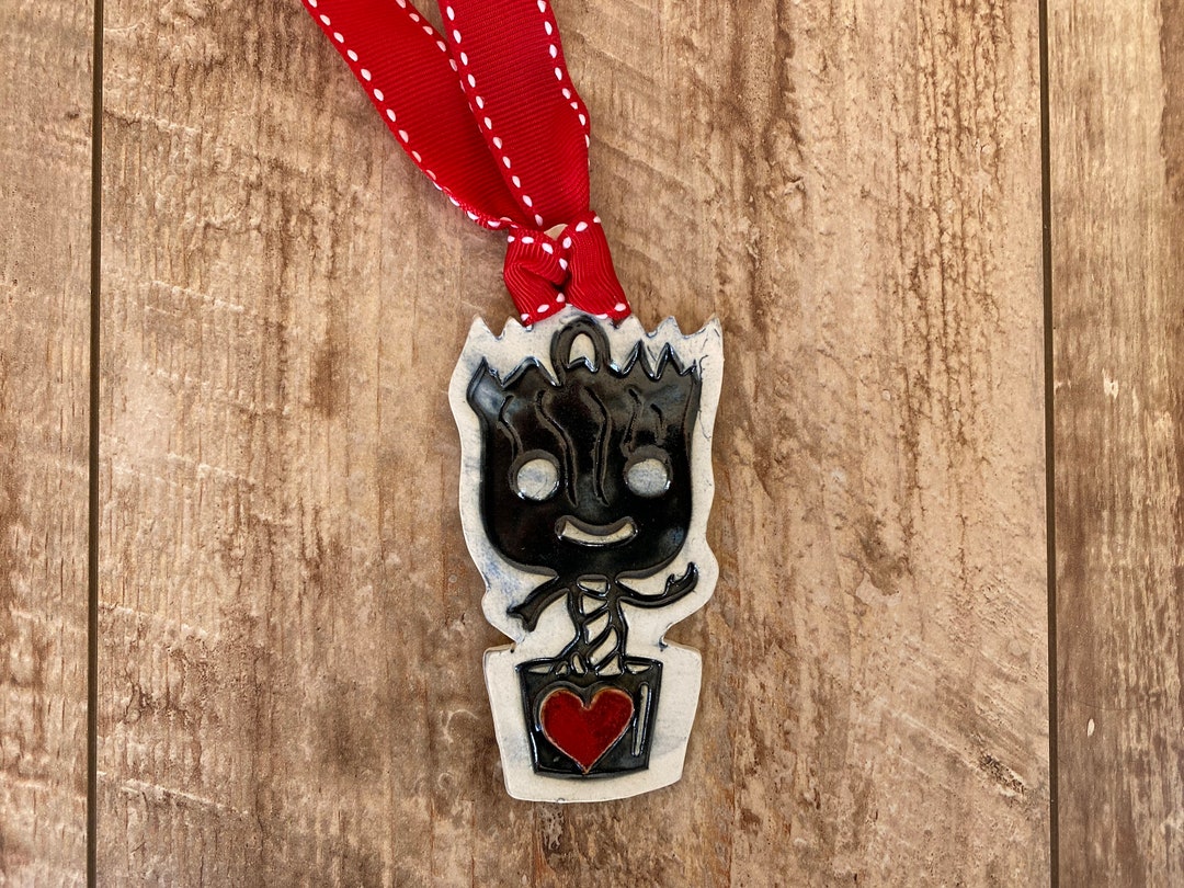 Handmade Pottery Baby Groot Christmas Ornament - Etsy