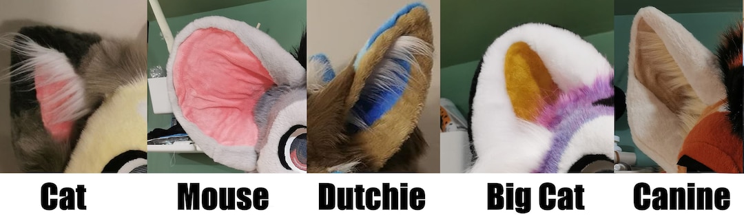 Fursuit Ears - Pattern Pack (7 Patterns) - Etsy