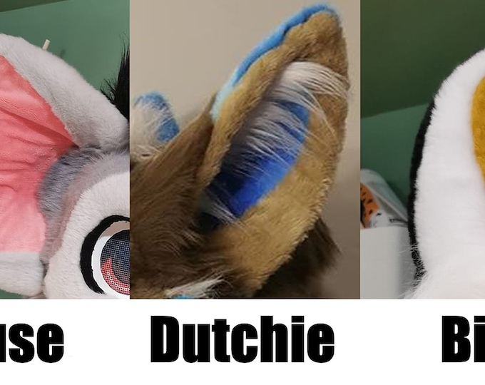 Fursuit Ears Pattern Pack 7 Patterns - Etsy