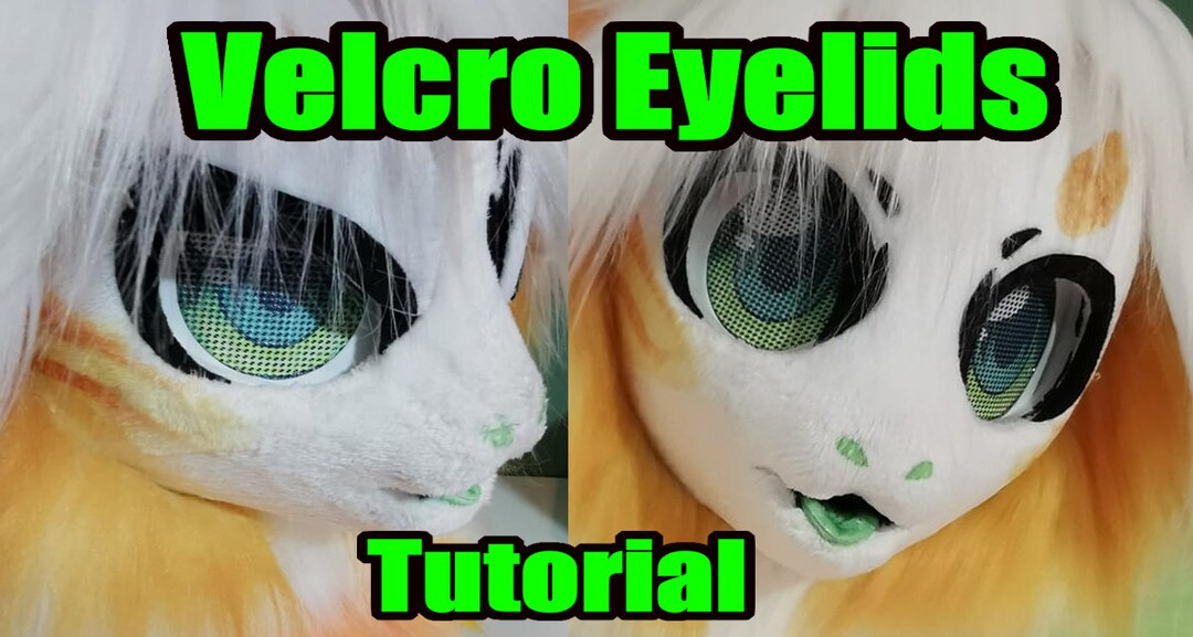 Velcro Eyelids - Fursuit Tutorial - Etsy