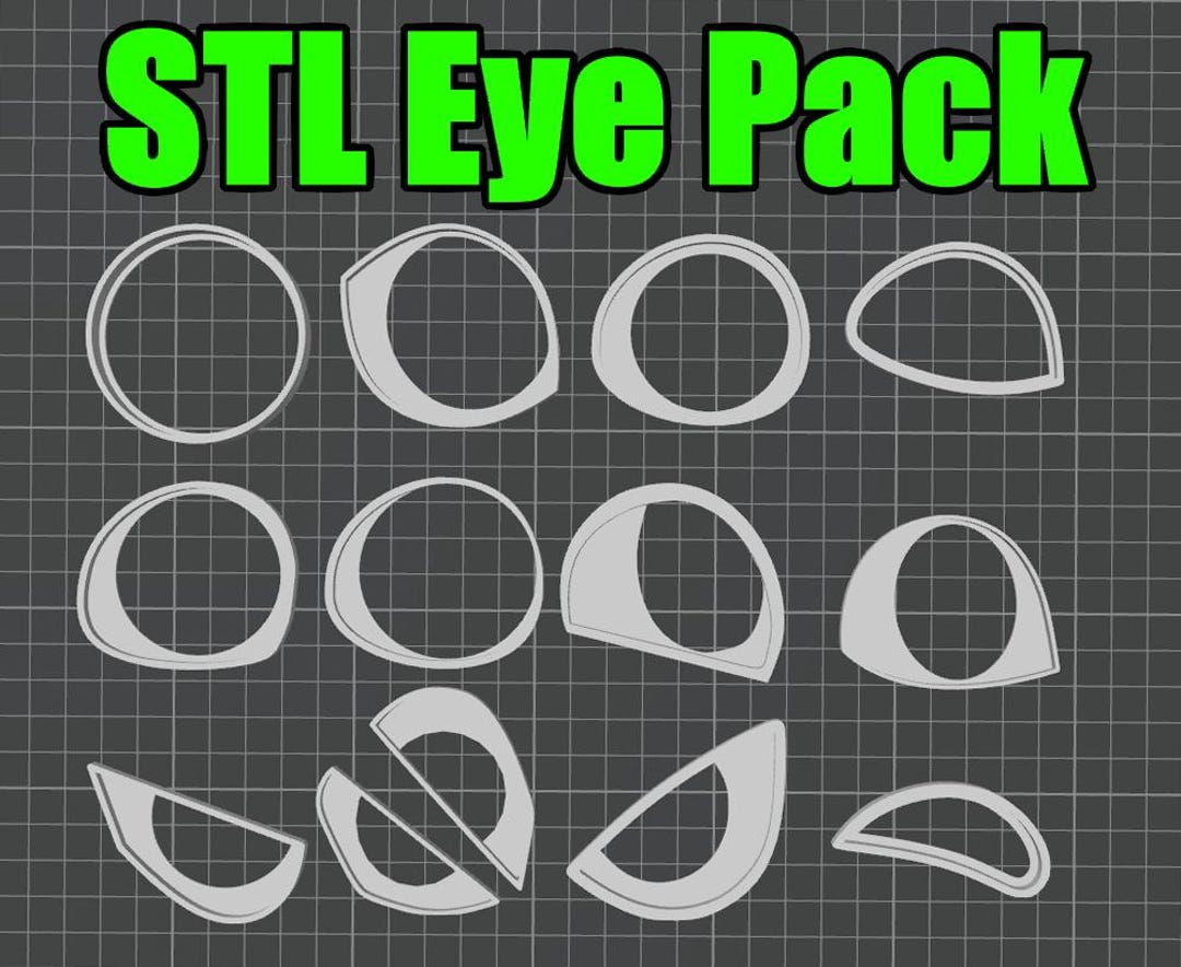 Fursuit Eyes - STL File for 3D Printing [12 Styles] - Etsy