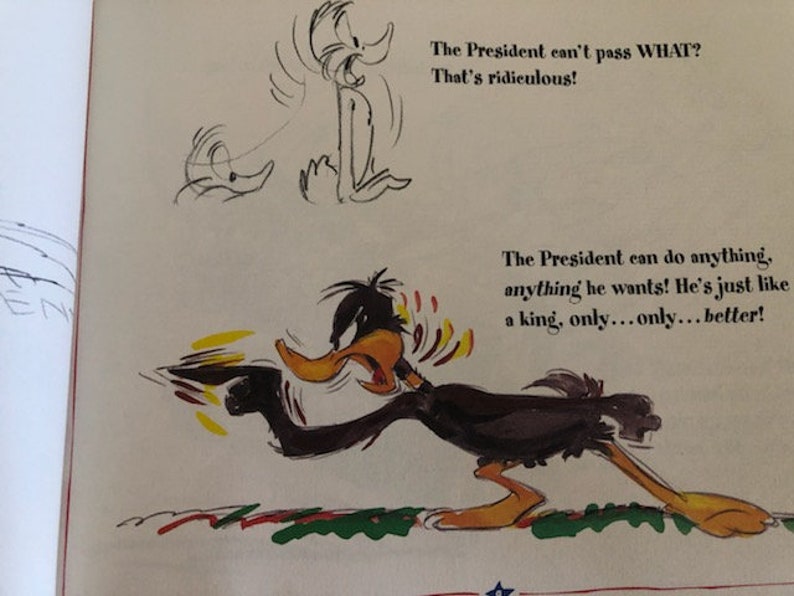 1997 Daffy Duck for President by Chuck Jones Looney Tunes - Etsy