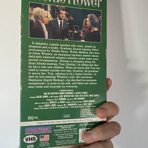 1988 Goodtimes Home Video VHS 4229 Cactus Flower Movie VHS Tape, Walter ...