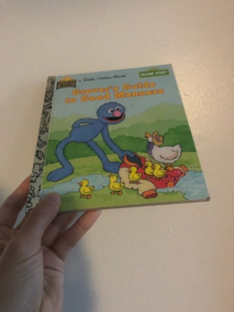 1992 Hardcover Little Golden Book Sesame Street Groover's - Etsy