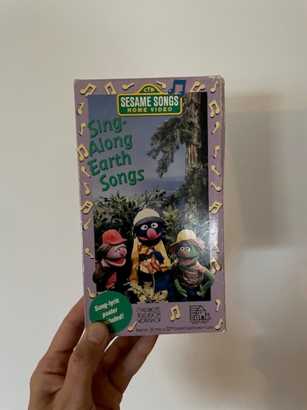 1993 Sesame Songs Sesame Street VHS Tape Home Video Sing-along Earth ...