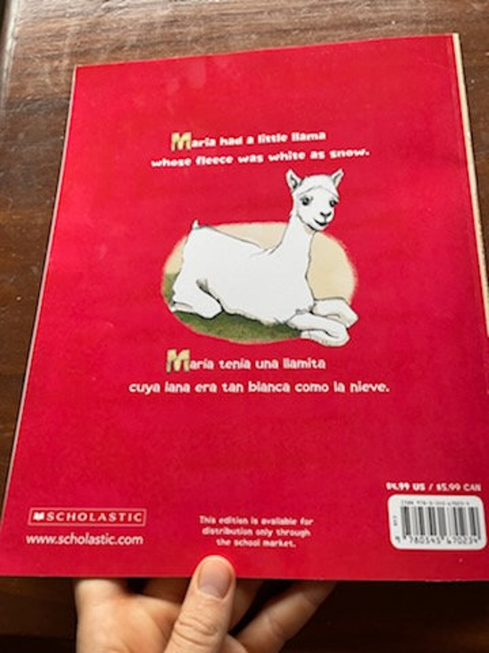 Paperback Maria Had a Little Llama / María Tenía Una Llamita: - Etsy