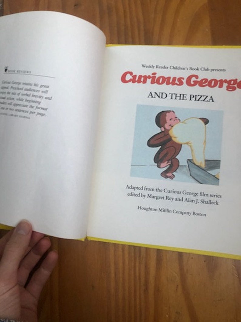 1985 Curious George Hardcover Weekly Reader Book Club Edition | Etsy