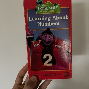1986 Sesame Street VHS Tape, My Sesame Street Home Video 1986 Learning ...
