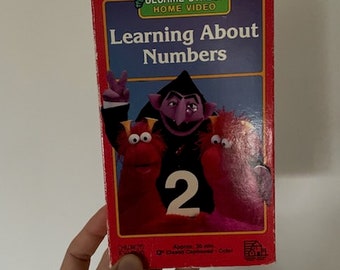 Sesame Street Learning About Numbers Vhs Library
