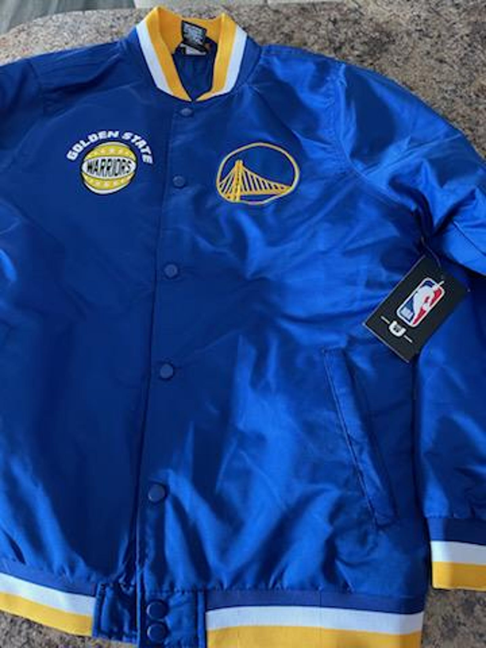 Golden State Warriors NBA 18-20 Size With Tags Varsity Bomber Style ...