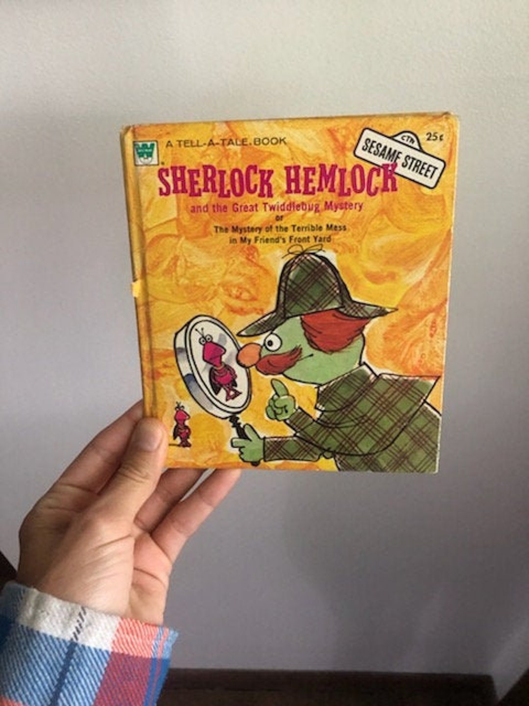 Vintage 1972 Sesame Street SHERLOCK HEMLOCK Book Reading Education ...