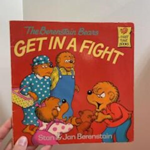 1982 Paperback the Berenstain Bears Get in A Fight First Time Books by ...
