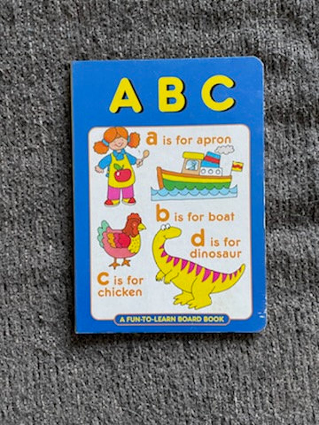 Small Board Book Hardcover Vintage ABC First Words and Letters - Etsy