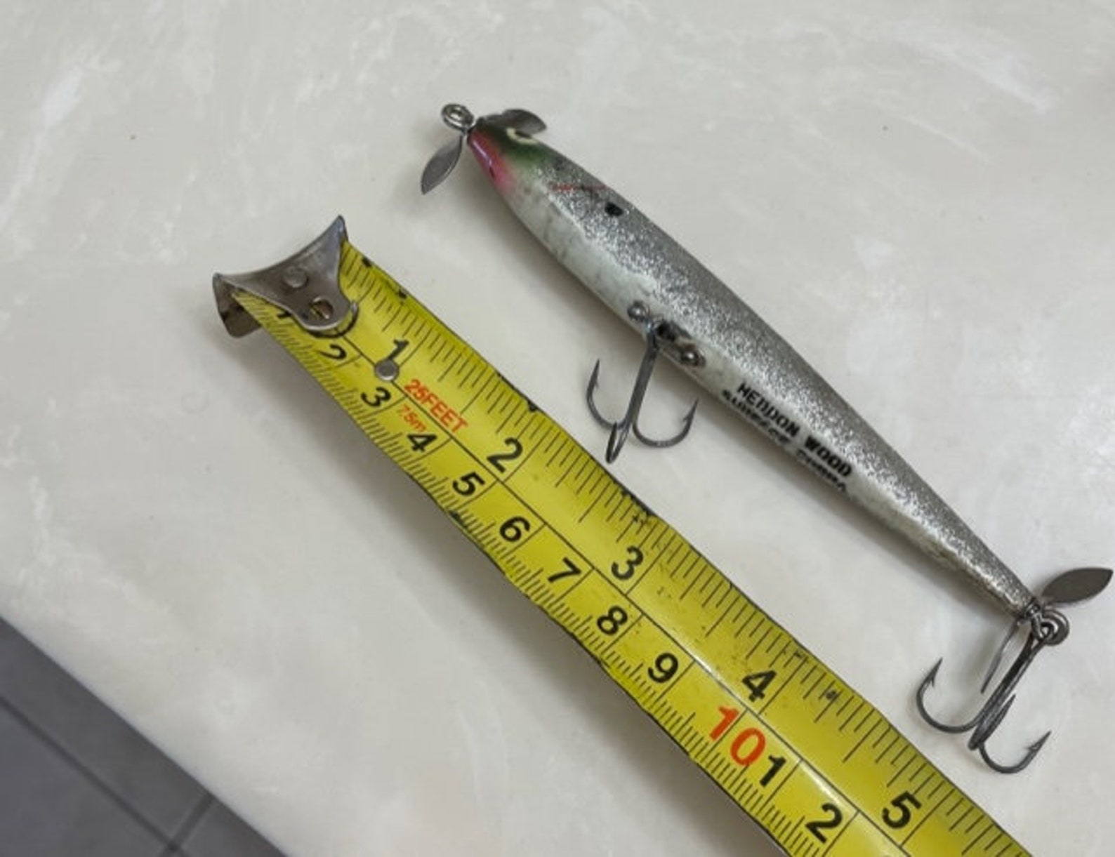 Heddon Wood Surface Cobra Fishing Lure, Vintage Heddon Surface Cobra ...