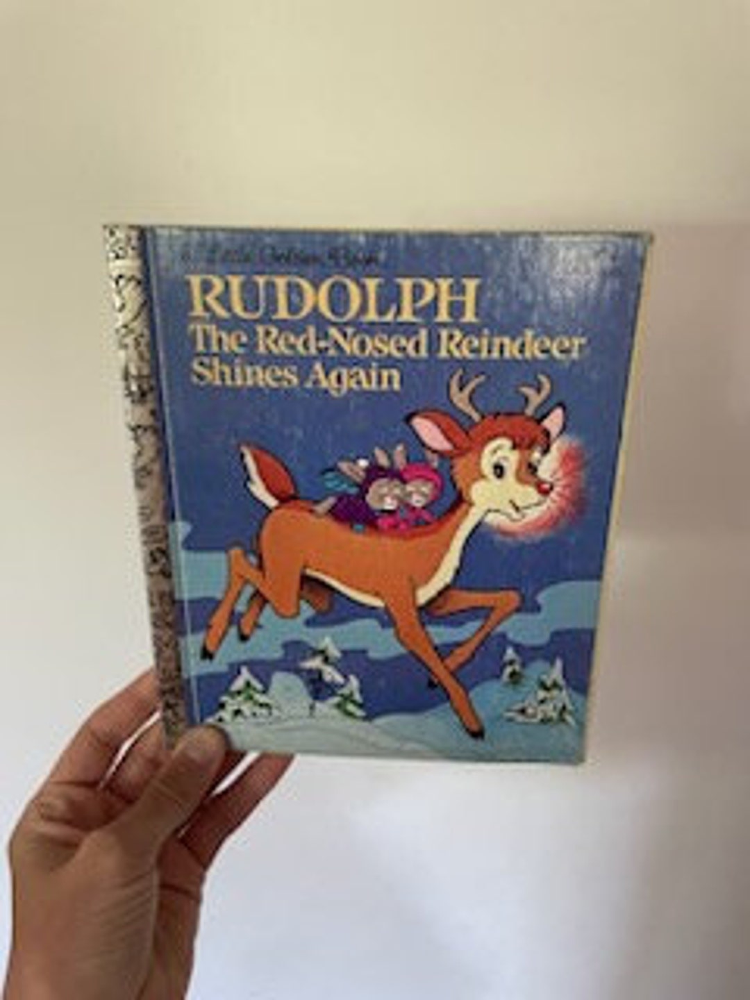 Vintage A Little Golden Book 89 Cents 1982 Rudolph the Red-nosed ...